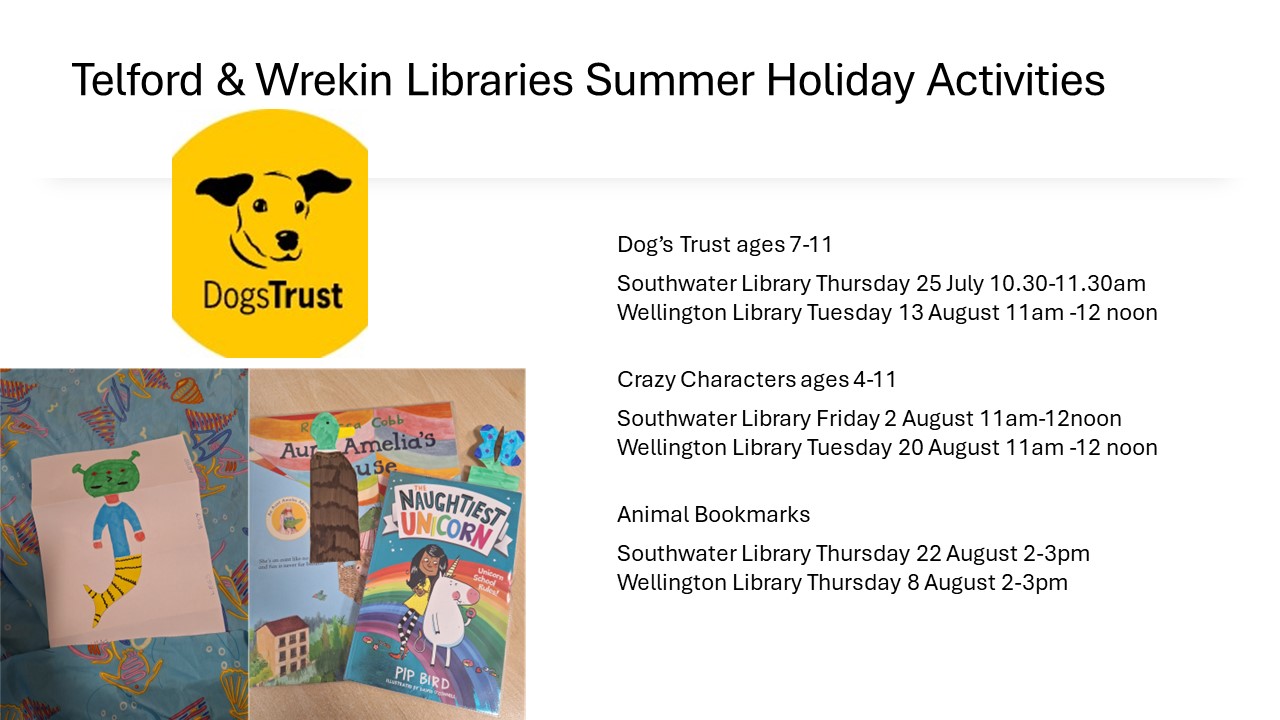Summer Activities at Telford & Wrekin Libraries – Donnington Wood ...